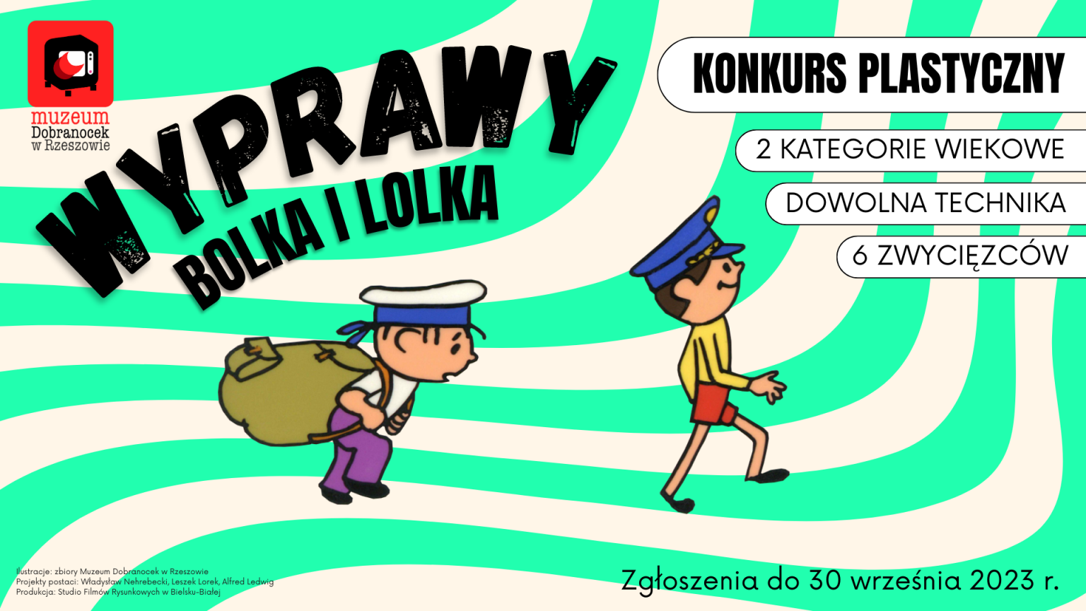 Konkurs plastyczny „Wyprawy Bolka i Lolka” – Muzeum Dobranocek w Rzeszowie